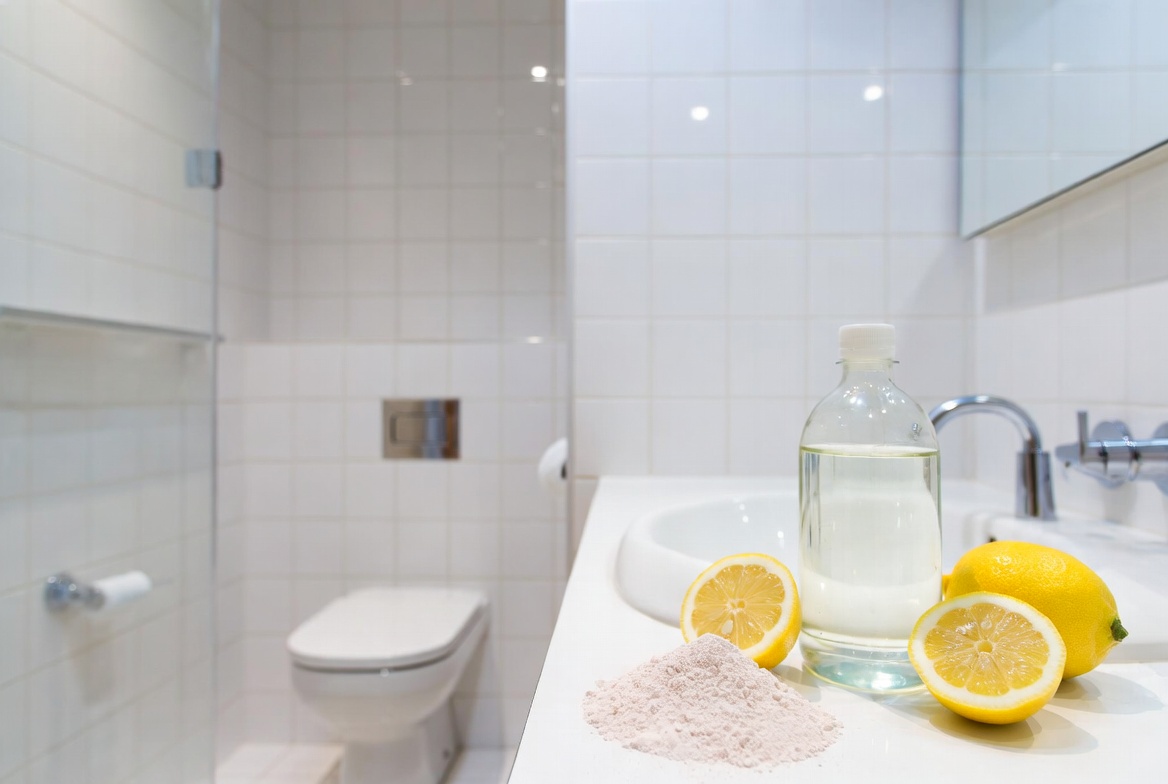 Come far brillare le piastrelle ingiallite con bicarbonato o aceto o limone