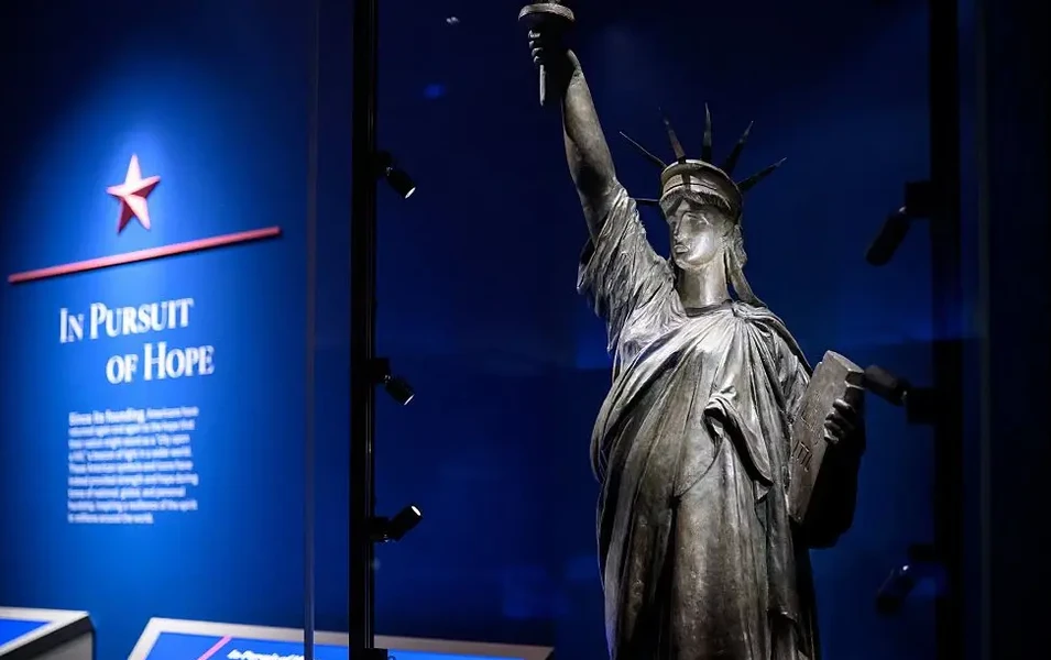 DOJ says Trump could legally raze Statue of Liberty