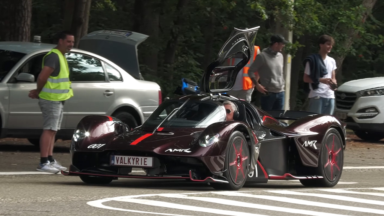 Watching the wild Aston Martin Valkyrie open its spaceship door