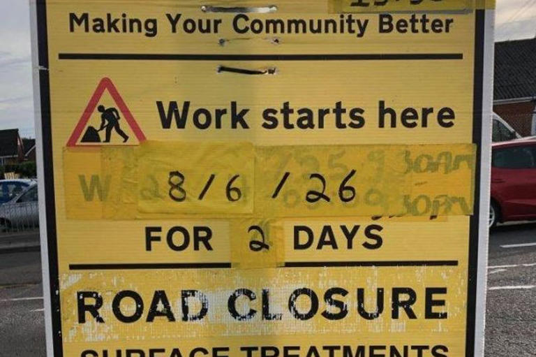 Two pothole-hit Stoke-on-Trent roads to shut for resurfacing