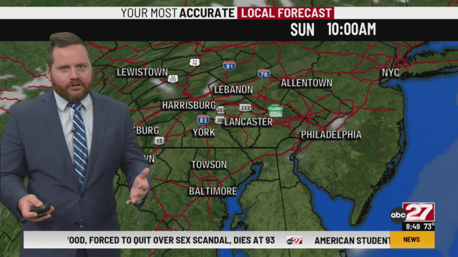More sun today, slightly cooler through Monday