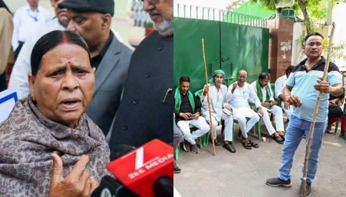 RJD workers guard Rabri Devi's residence as security row escalates in Bihar