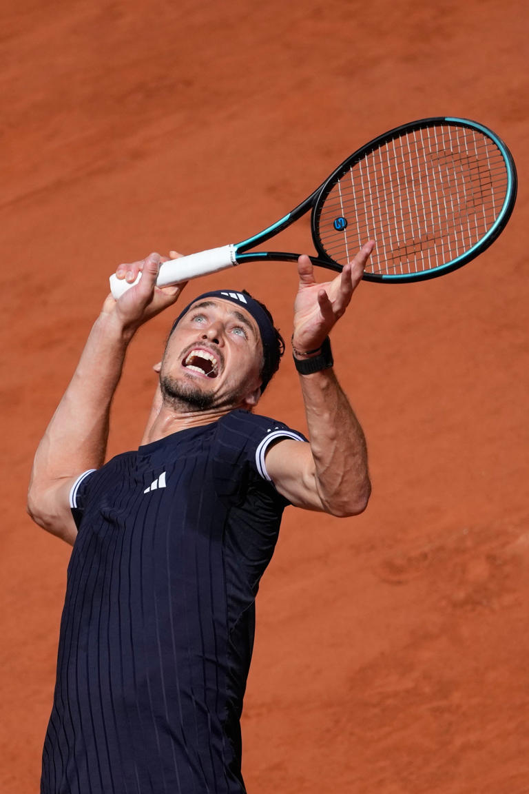 Pained Zverev breaks back again as French Open final reaches crescendo