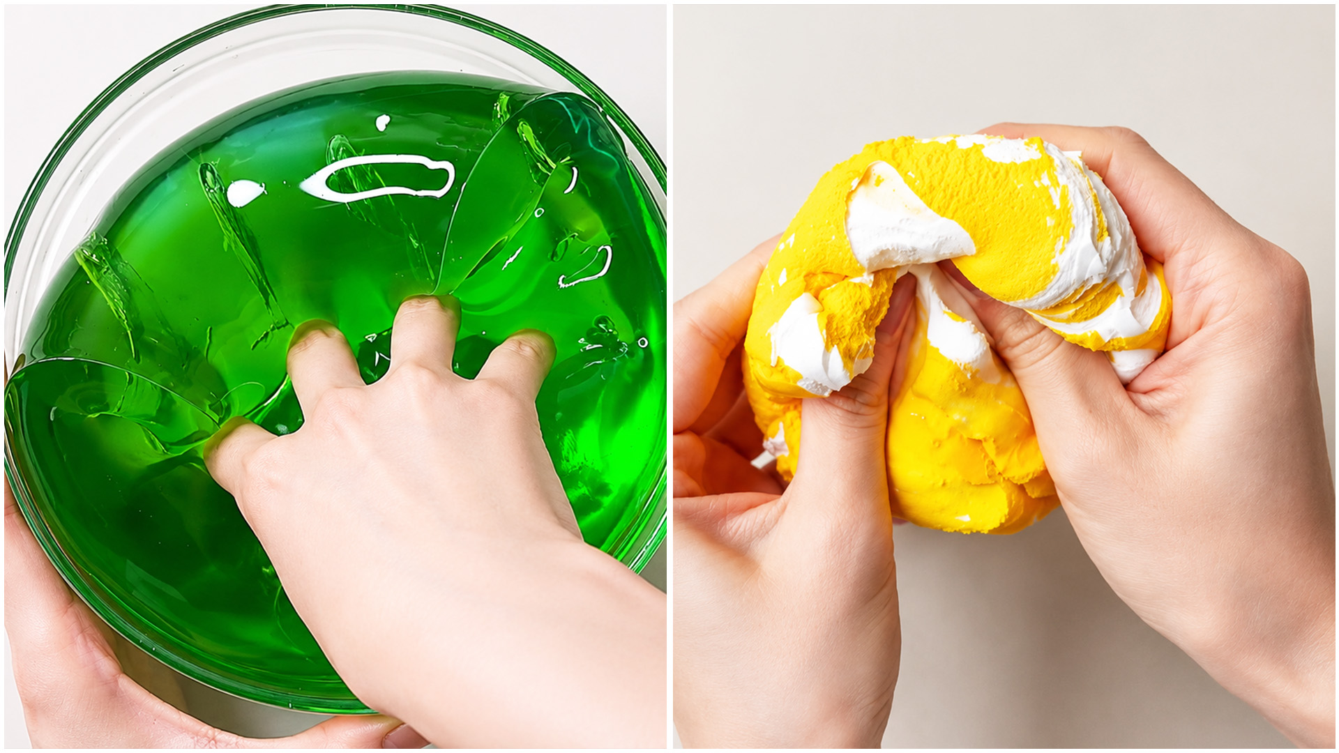 Bright colors and satisfying slime textures