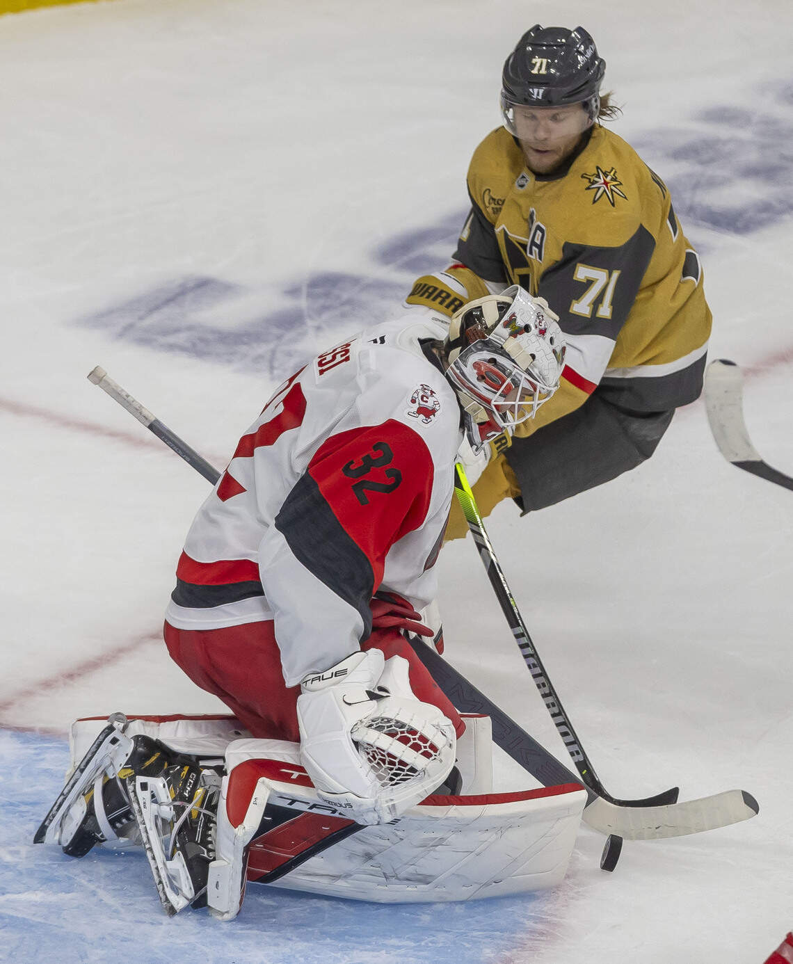 Brandon Bussi thrust into action for Hurricanes, nearly steals Game 3 ...