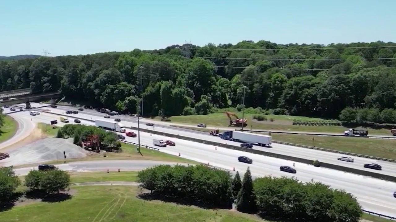 Lanes clear on I-85 southbound after major traffic disruption