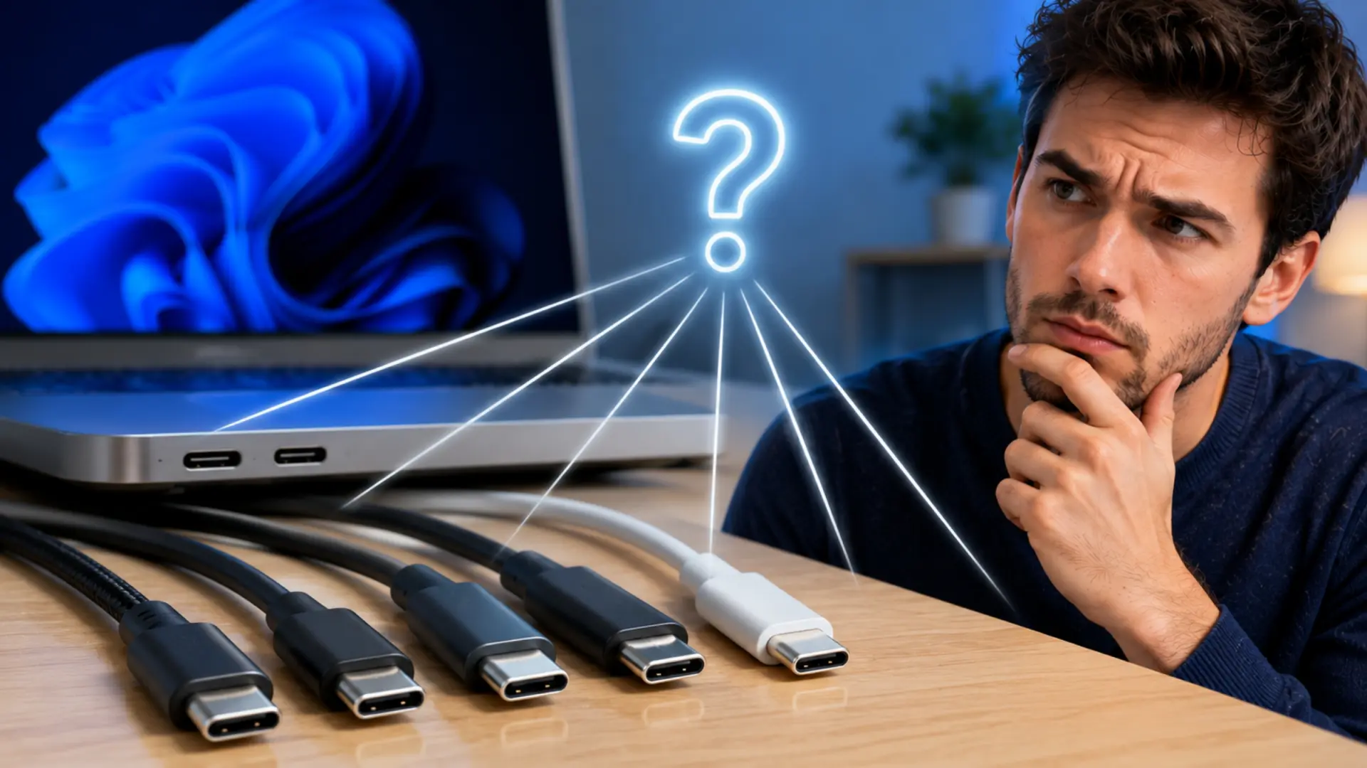Por qué los puertos USB-C no tienen código de color y cuál es la forma ...