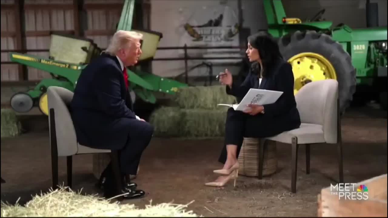 Sunucuya kızan Trump hakaretler yağdırıp canlı yayını terk etti: Ya ...