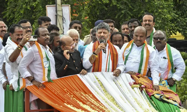 Shivakumar visits his Kanakapura constituency first time as CM ...