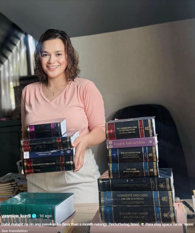 Yasmien Kurdi on netizen telling her to only ‘flex’ law school journey ...
