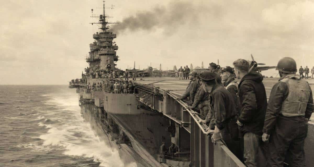 Take a trip through history to watch the launch of an American aircraft ...