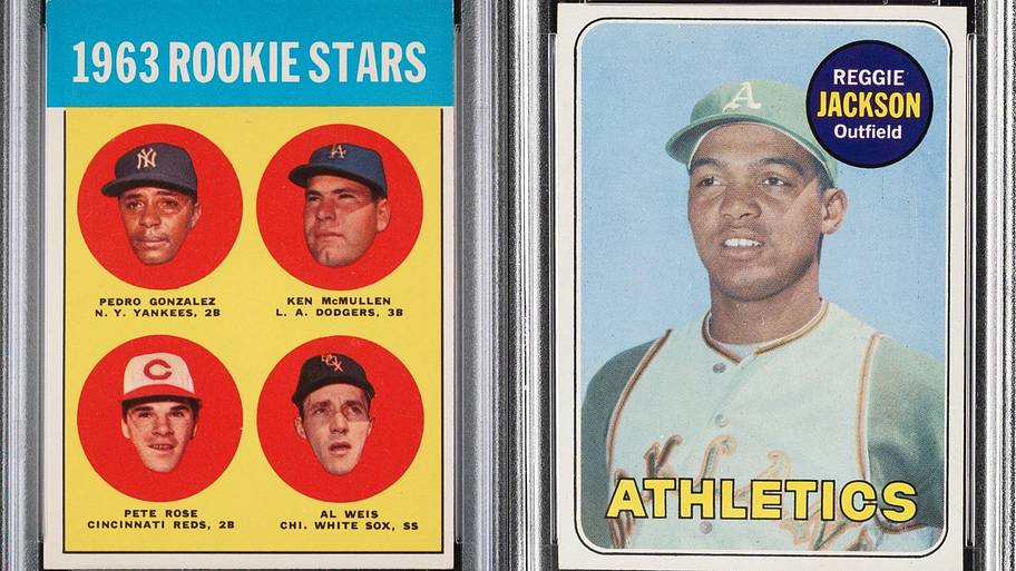 Vintage baseball card debate: Pete Rose rookie vs. Reggie Jackson rookie