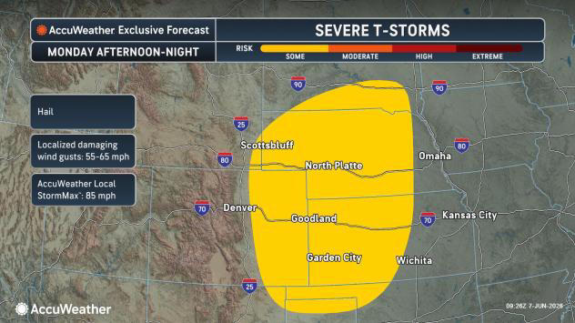 Active stretch of severe weather to unfold across the Plains, Midwest ...