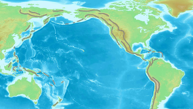 Earth’s Ring of Fire produces about 90% of the world’s earthquakes ...