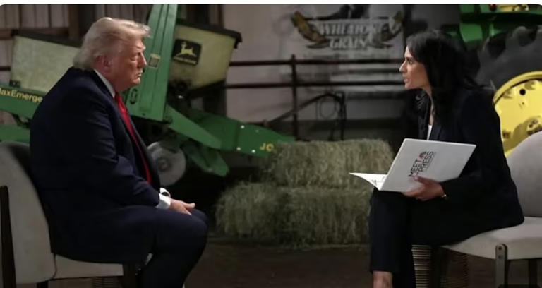 Trump cuts off interview with 'Meet the Press' host Kristen Welker