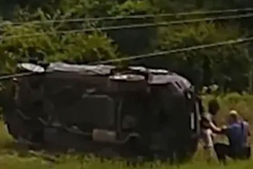 Baby flung from car during police chase as driver hit 100mph