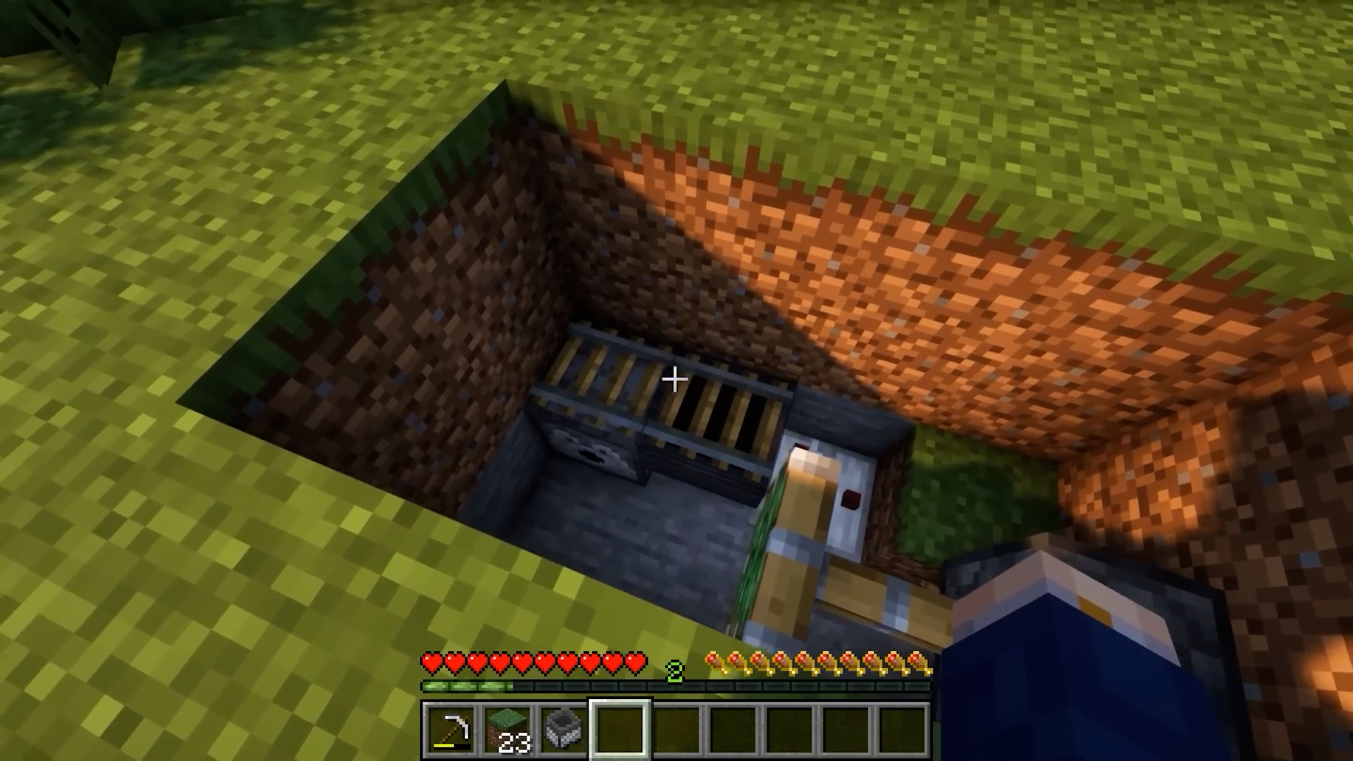 Easy hidden base designs using rails and redstone in Minecraft