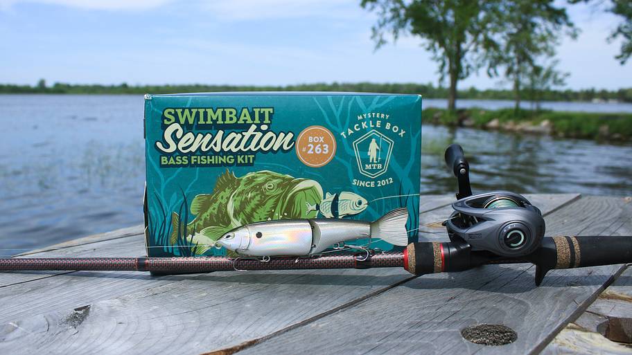 Score a sweet selection of swimbaits in this Mystery Tackle Box kit