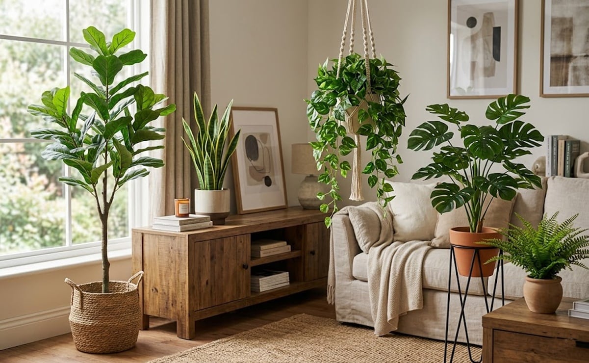 Dale vida a tu hogar; 5 plantas artificiales que transforman cualquier ...