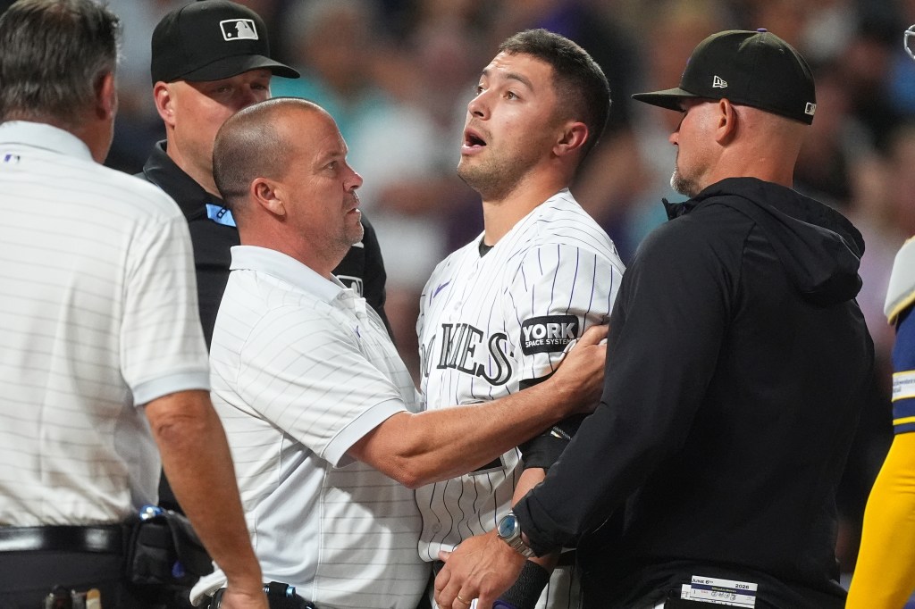 Jacob Misiorowski’s 98 mph pitch hits Rockies’ Tyler Freeman in head in ...