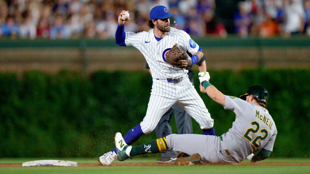 Cubs bench slumping Swanson before he scores winning run