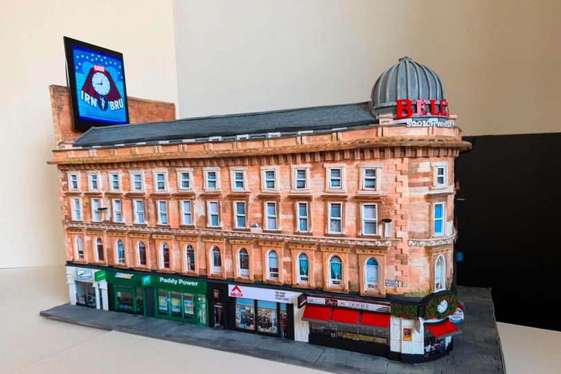 Artist recreates Glasgow Union Street building with incredible recycled ...