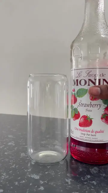 Easy layered blue strawberry cocktail recipe
