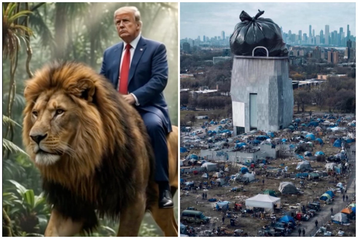 Trump marks D-Day with AI photo portraying Obama library as trash