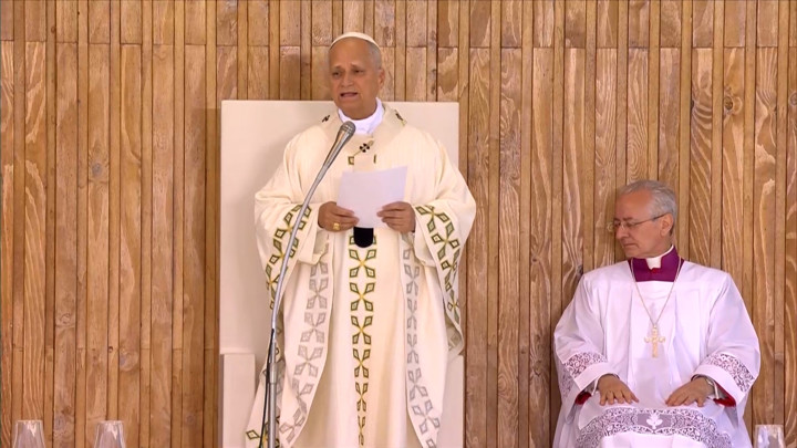 El papa León XIV preside la misa y procesión del Corpus Christi en Madrid