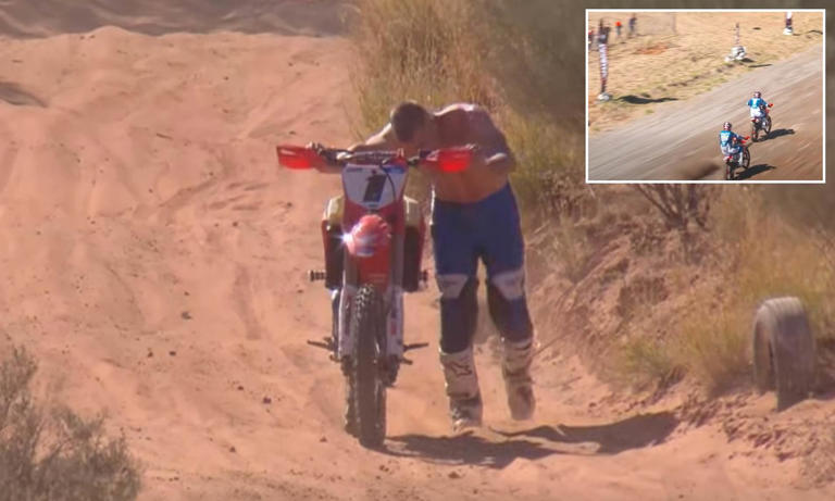 Iconic Aussie outback desert race is marred by tragedy as motorbike ...
