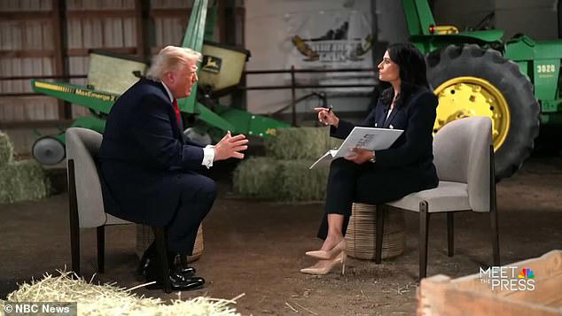 Irate Trump storms off NBC set mid-sentence as he blasts 'dishonest press'