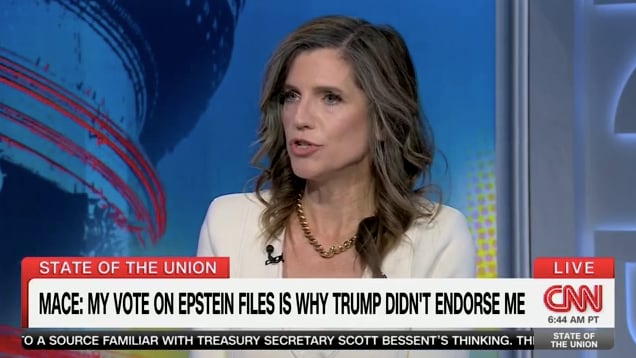 Nancy Mace cornered on her fake AI photos with Trump