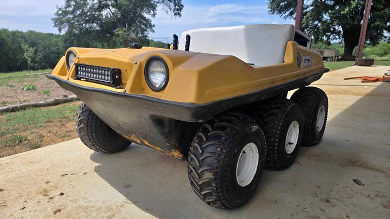 This amphibious 6×6 is a true ATV with a bulletproof Honda engine, and ...
