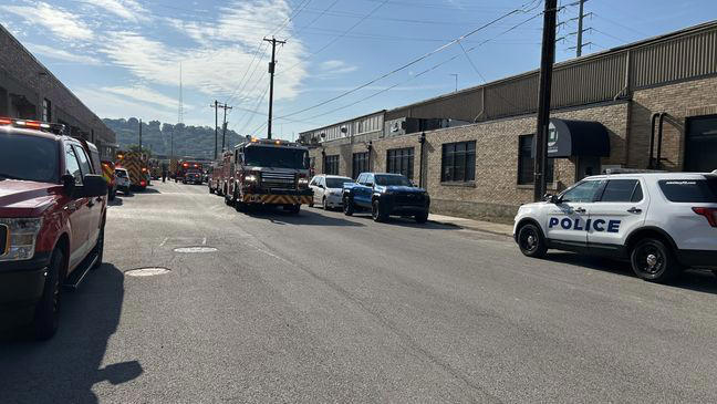 Car flips over, lands overturned in creek after crash in Cincinnati