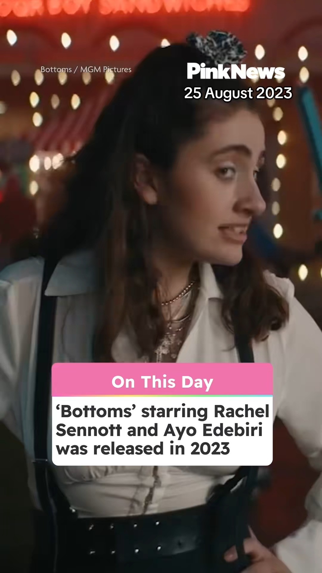 Rachel Sennott's queer teen comedy "Bottoms" celebrates one year since ...