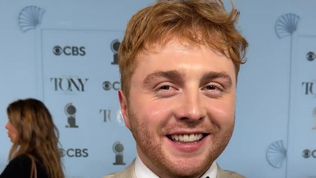 Sam Tutty shares a very British struggle on the Tony Awards red carpet
