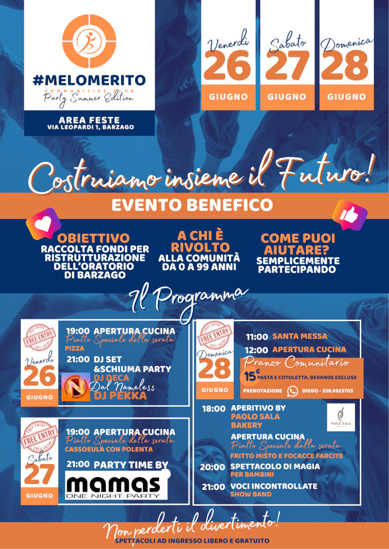 Barzago, tutto pronto per l’edizione 2026 di #melomerito