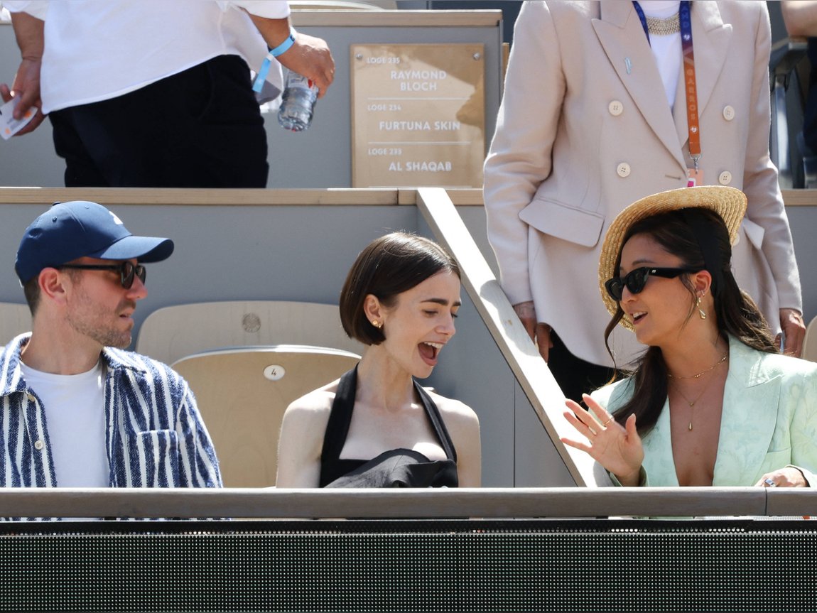 Emily in Paris-Stars beim Finale der French Open