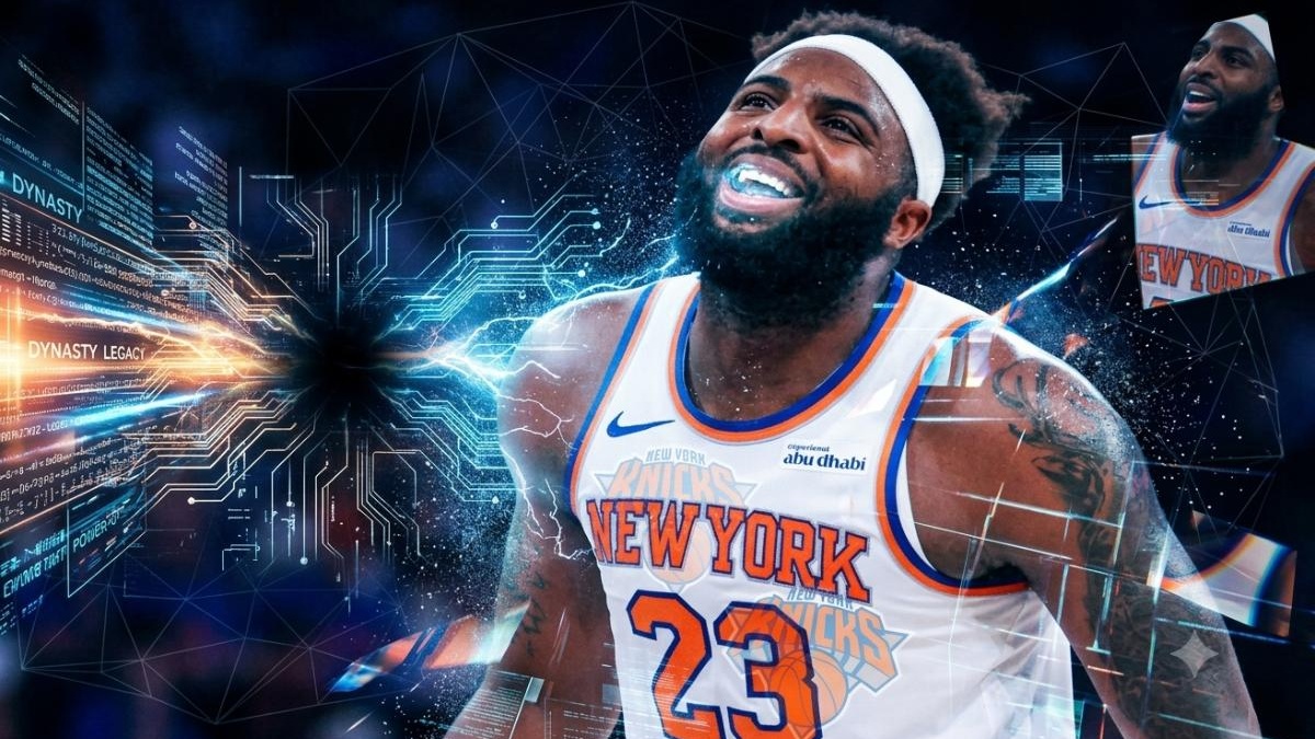 Knicks' Mitchell Robinson reacts to Donald Trump NBA Finals Game 3 ...