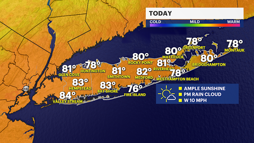 Spotty showers and thunderstorms this afternoon on Long Island ...