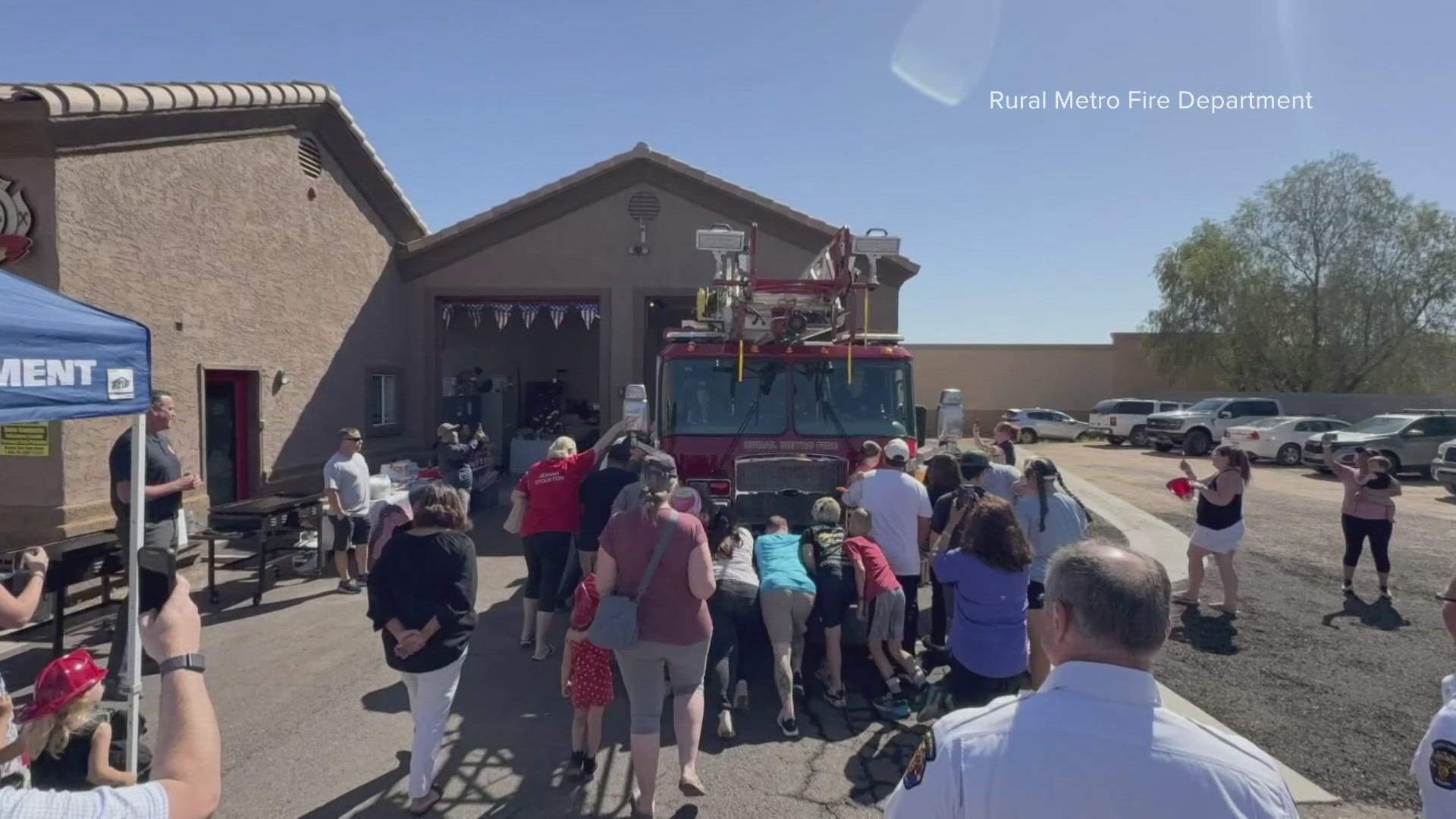 Rural Metro Fire welcomes new ladder truck with community celebration ...