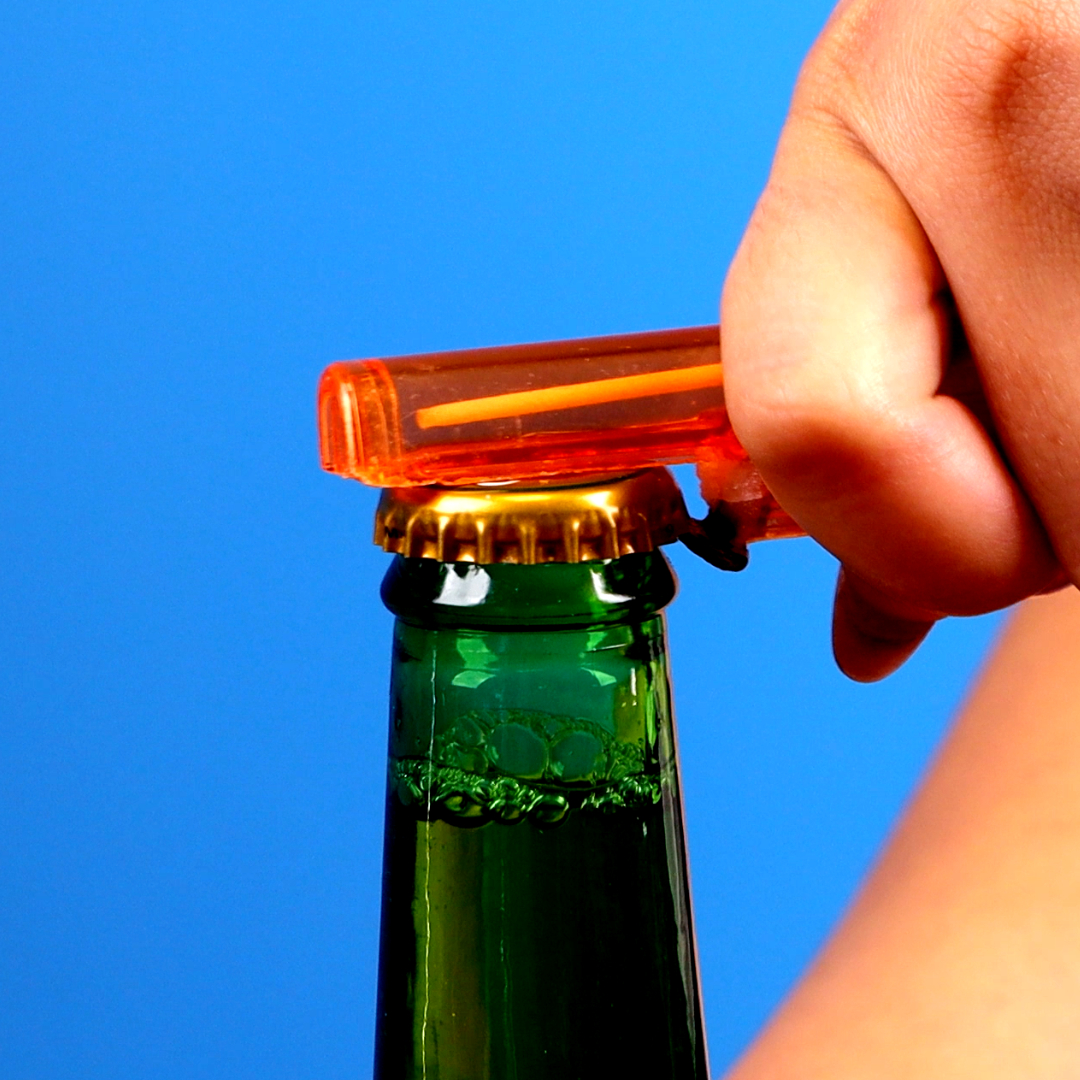One tool two uses lighter to bottle opener