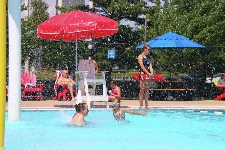 Photos: Families dive into summer on opening day at Plymouth Pool