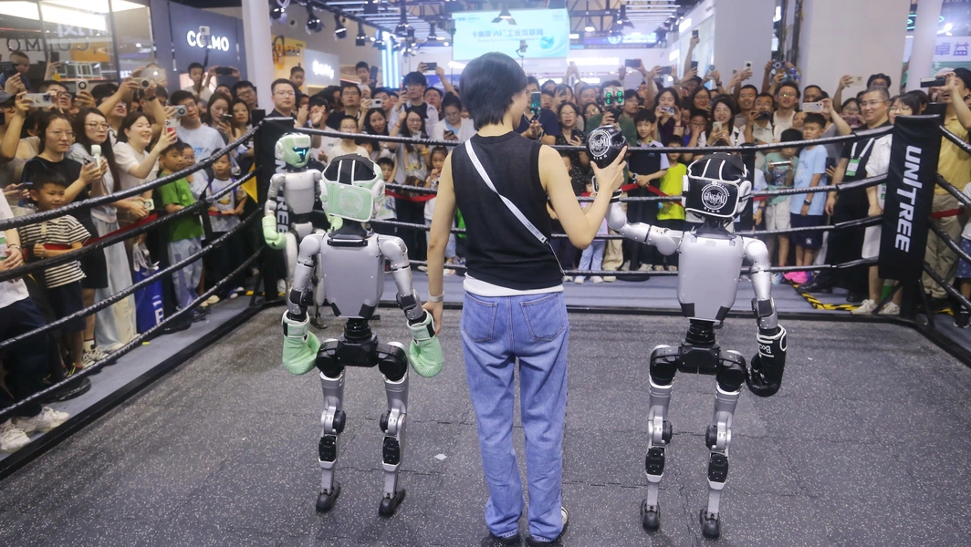 Robot in China kicks child during martial arts display