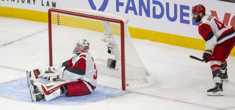 Brandon Bussi thrust into action for Hurricanes, nearly steals Game 3 ...