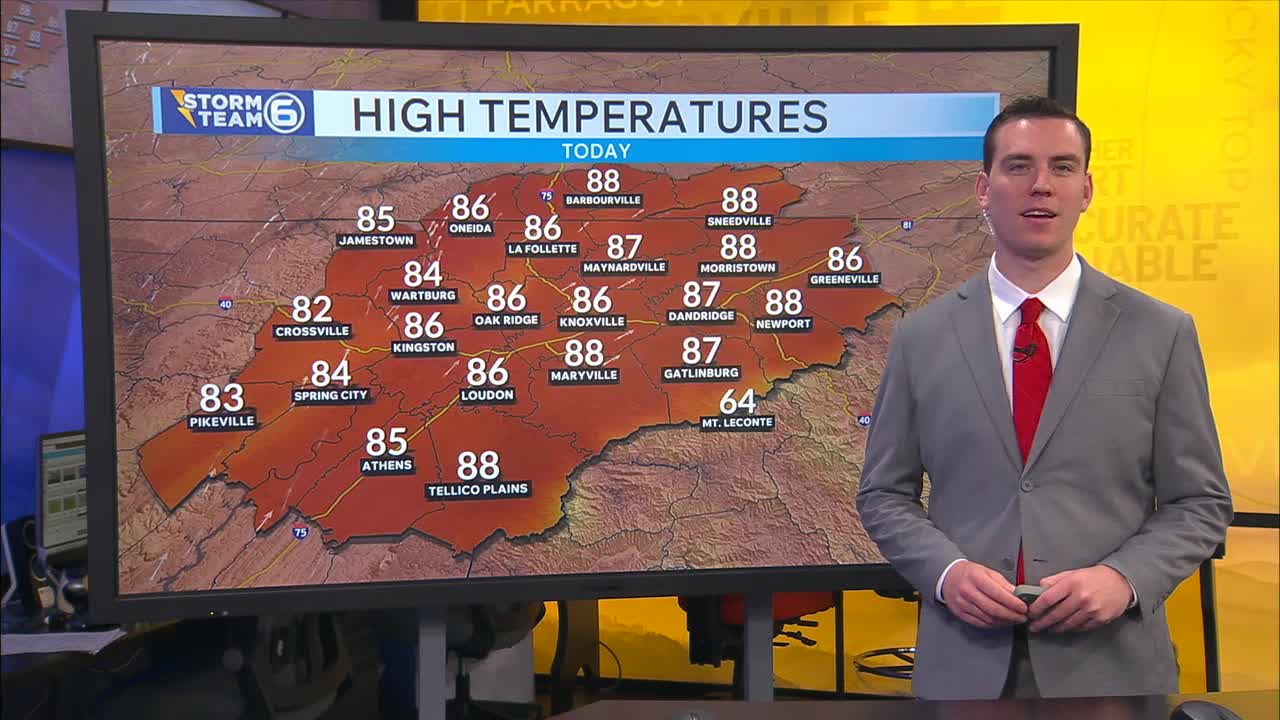 Increasing moisture Sunday