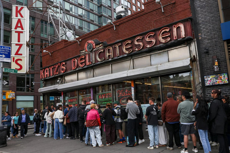 In New York City, waiting in line becomes a viral social scene