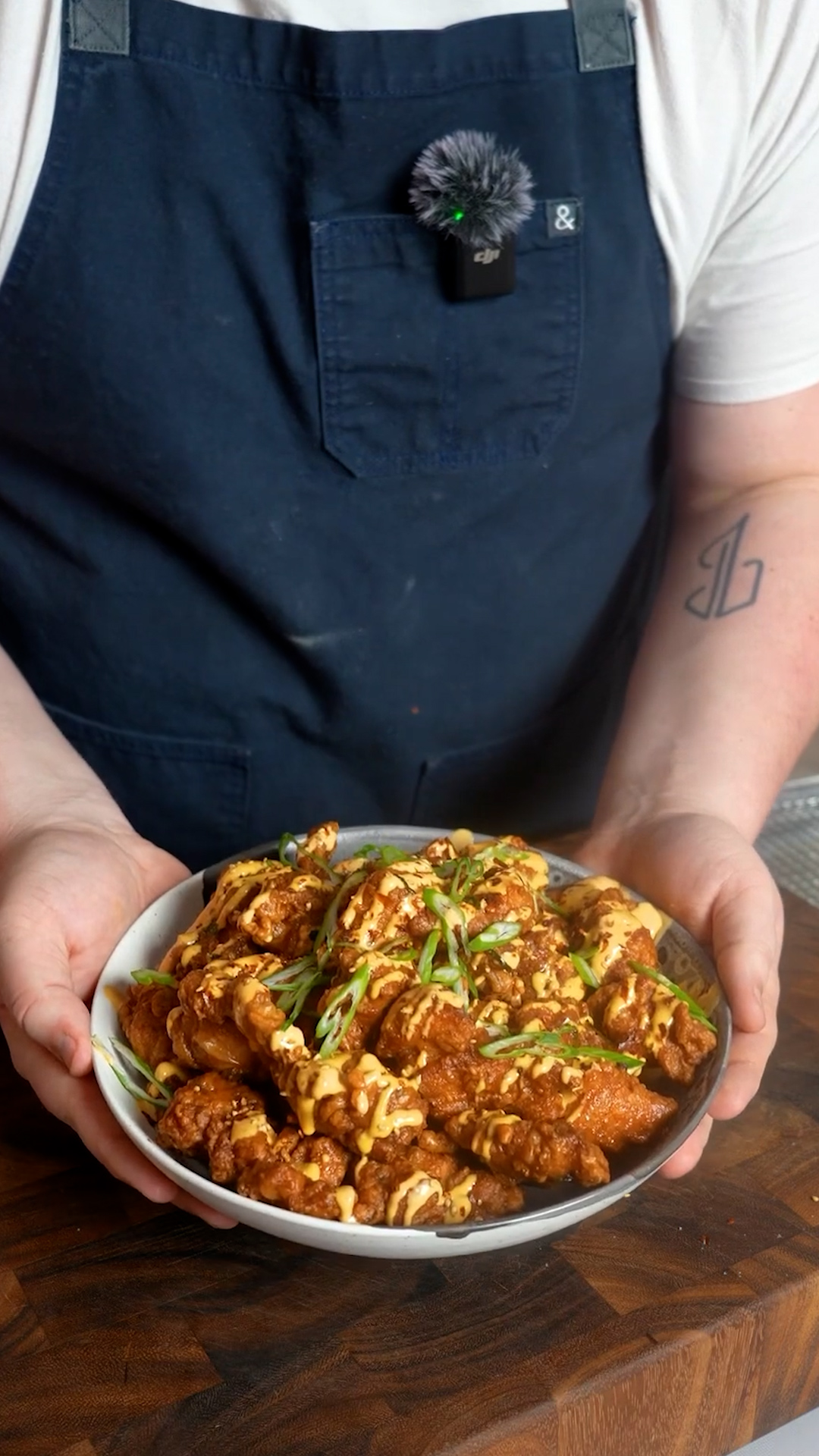 Japanese mochiko fried chicken with mayo
