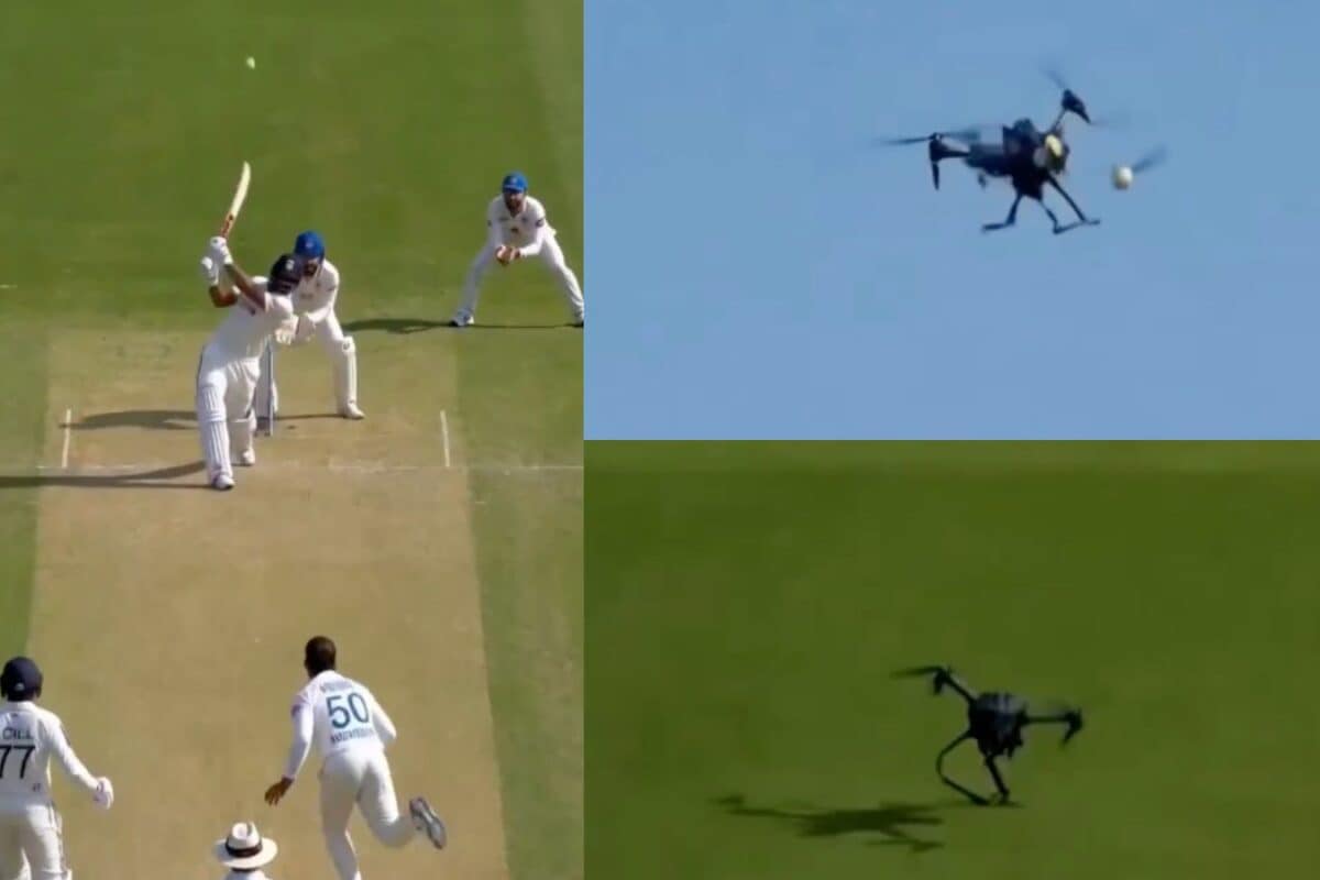 Drone strike! Team India star brings drone back to ground vs ...