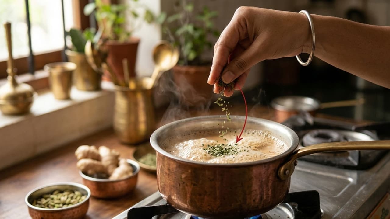 Kadak chai: Add this one leaf at the end for perfect dhaba-style tea!